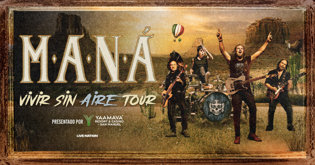 MANÁ Returns To North America With All-New ‘Vivir Sin Aire Tour’ - Live Nation Entertainment